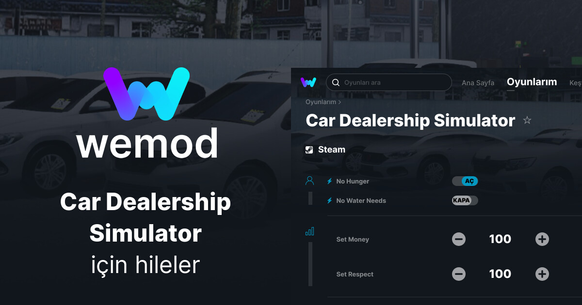 PC içinCar Dealership Simulator Hileler ve Öğreticiler | WeMod