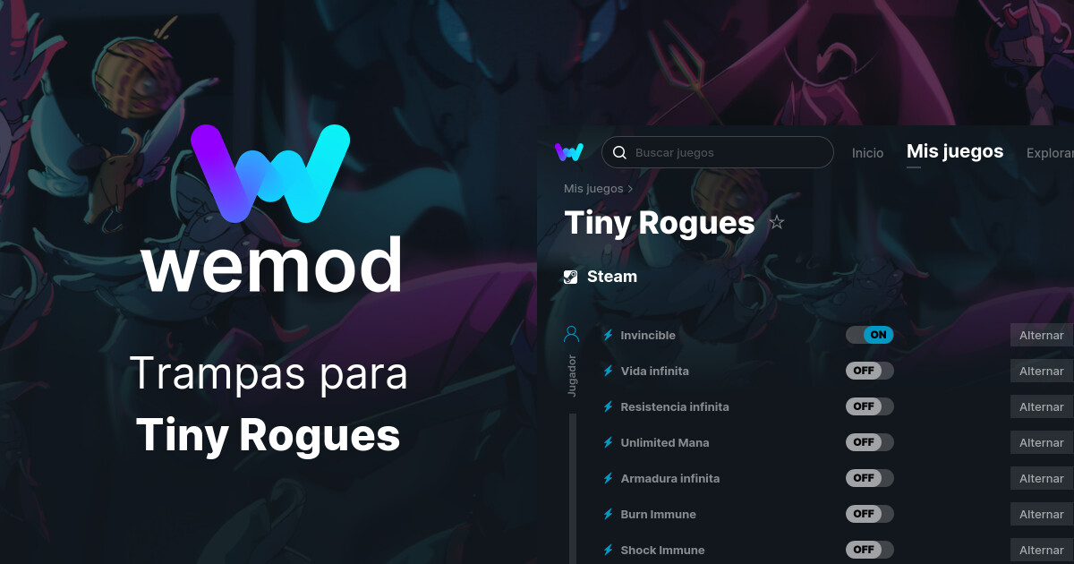 Trampas y Trainers de Tiny Rogues para PC | WeMod