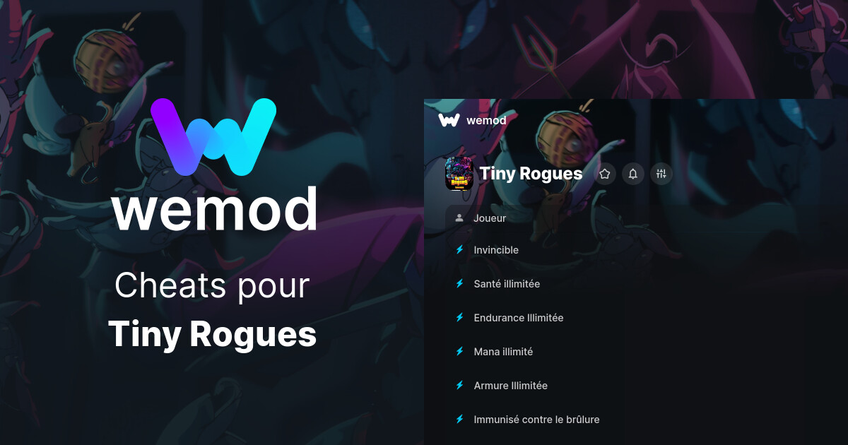 Cheats et trainers pour Tiny Rogues sur PC | WeMod