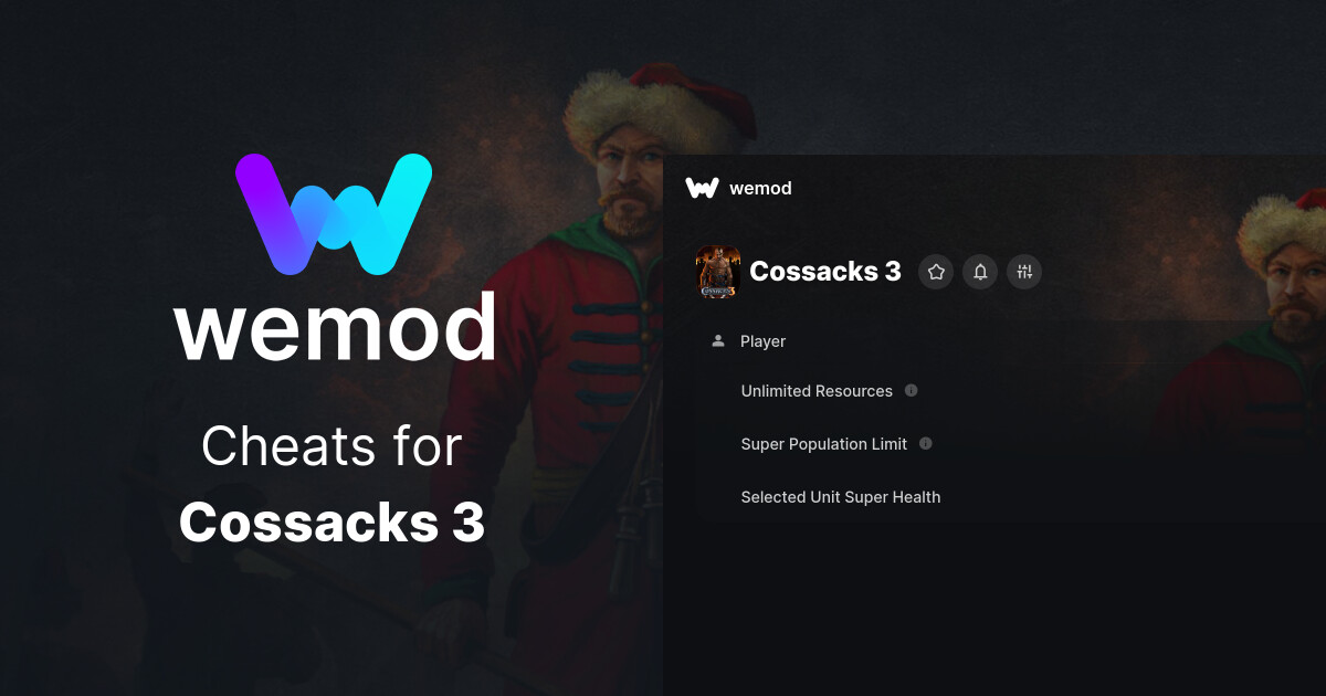 Cossacks 3 Cheats & Trainers for PC | WeMod