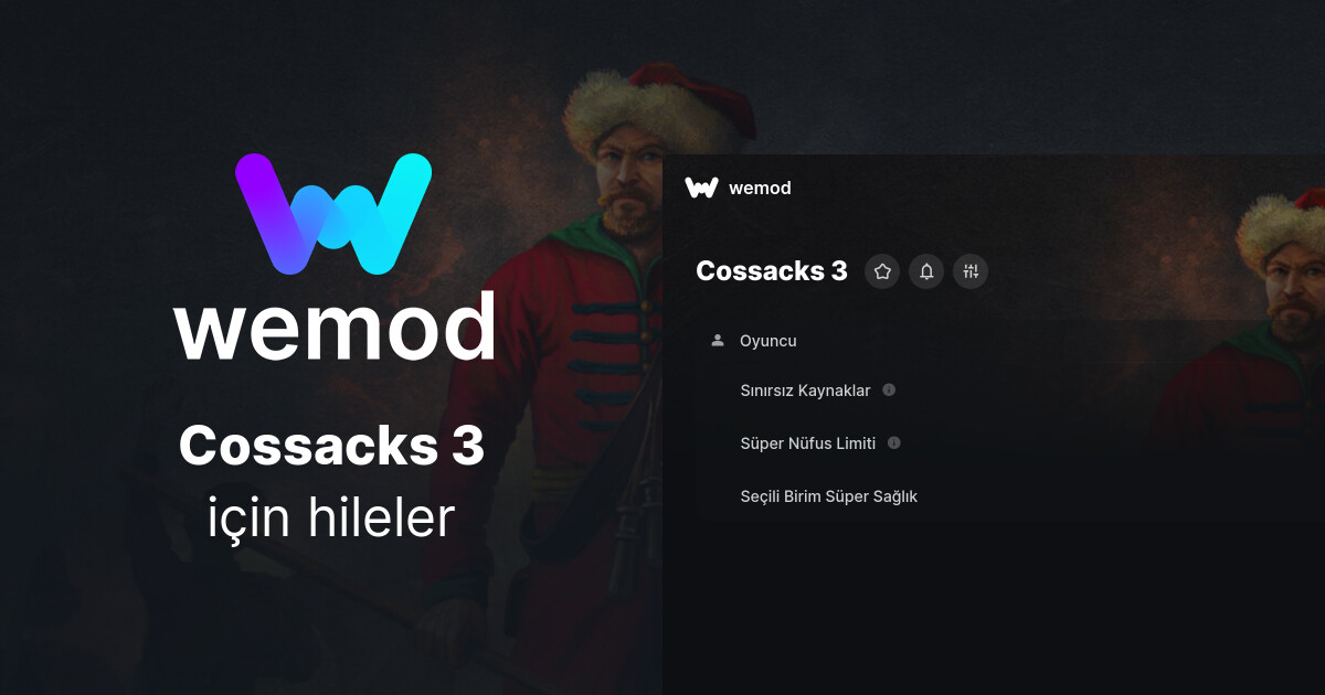 PC İçin Cossacks 3 Hileleri ve Öğreticileri - WeMod