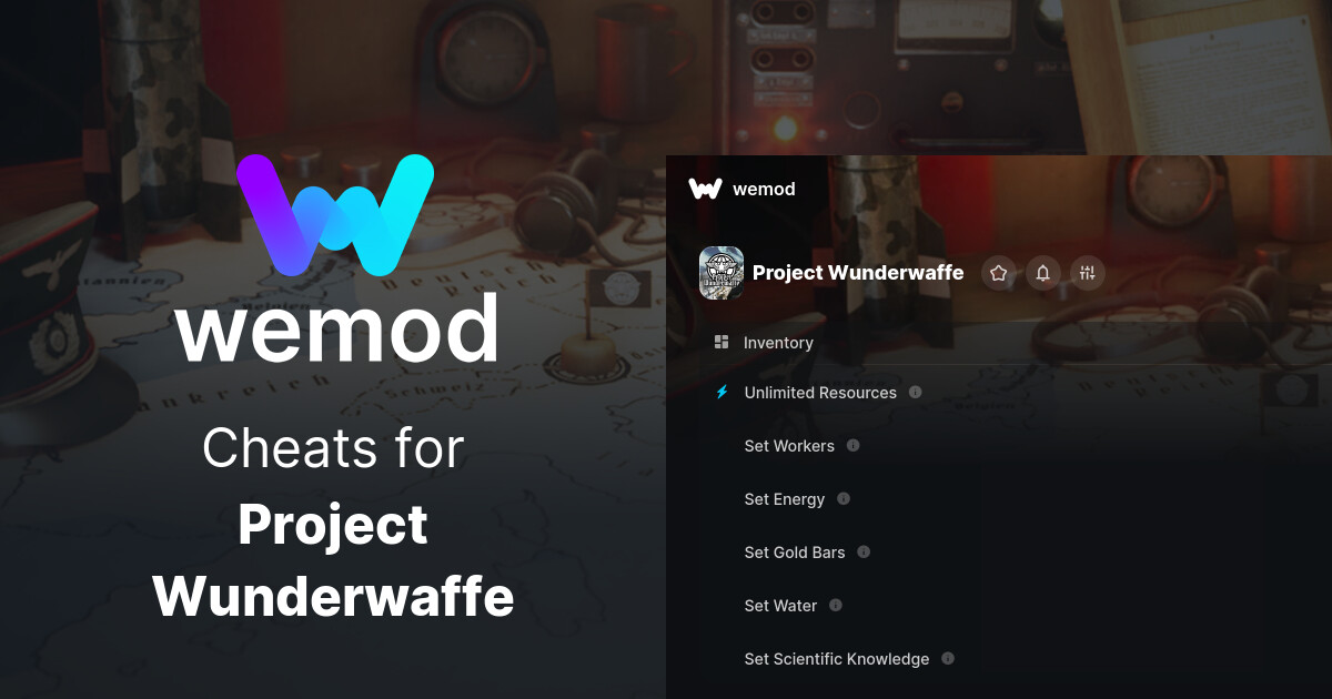 Project Wunderwaffe Cheats & Trainers for PC | WeMod