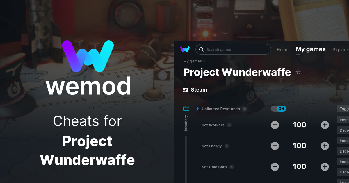 Project Wunderwaffe Cheats & Trainers for PC | WeMod