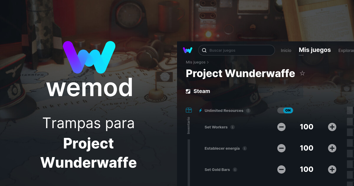 Trampas y Trainers de Project Wunderwaffe para PC | WeMod
