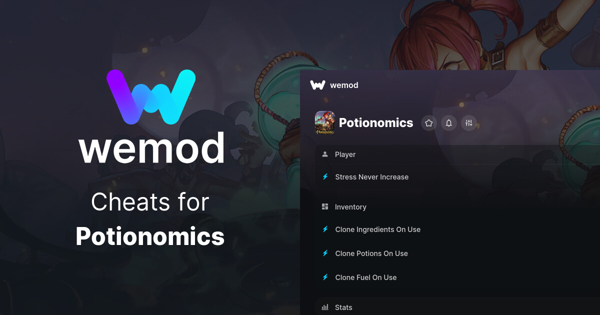 Potionomics Cheats & Trainers for PC | WeMod