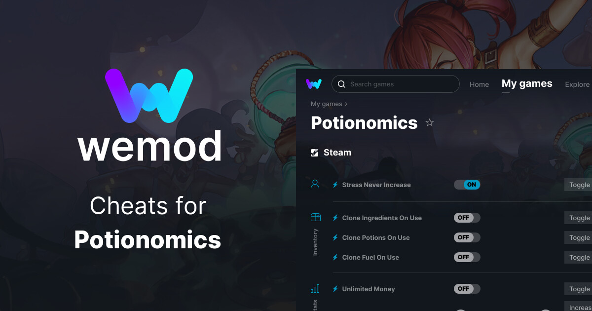 Potionomics Cheats & Trainers for PC | WeMod