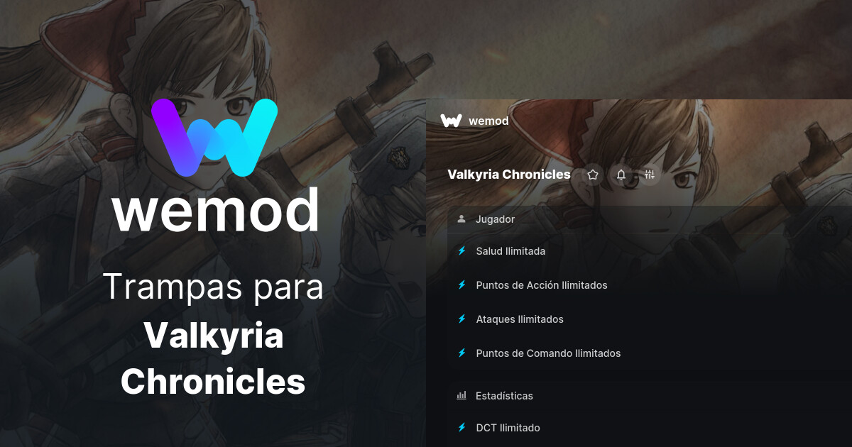 Trampas y trainers de Valkyria Chronicles para PC - WeMod