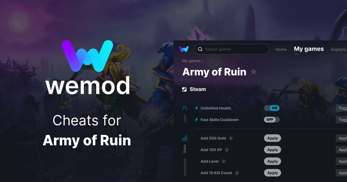 Army of Ruin Cheats & Trainers for PC | WeMod