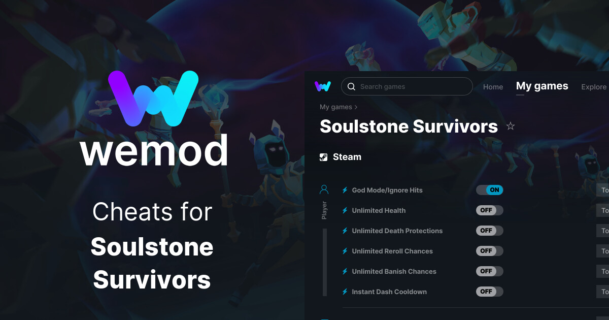 Soulstone Survivors Cheats & Trainers for PC | WeMod