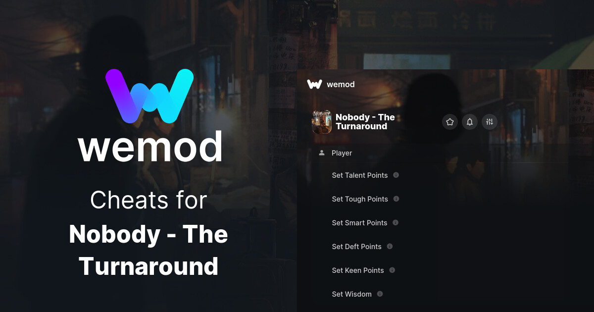Nobody - The Turnaround Cheats & Trainers for PC | WeMod