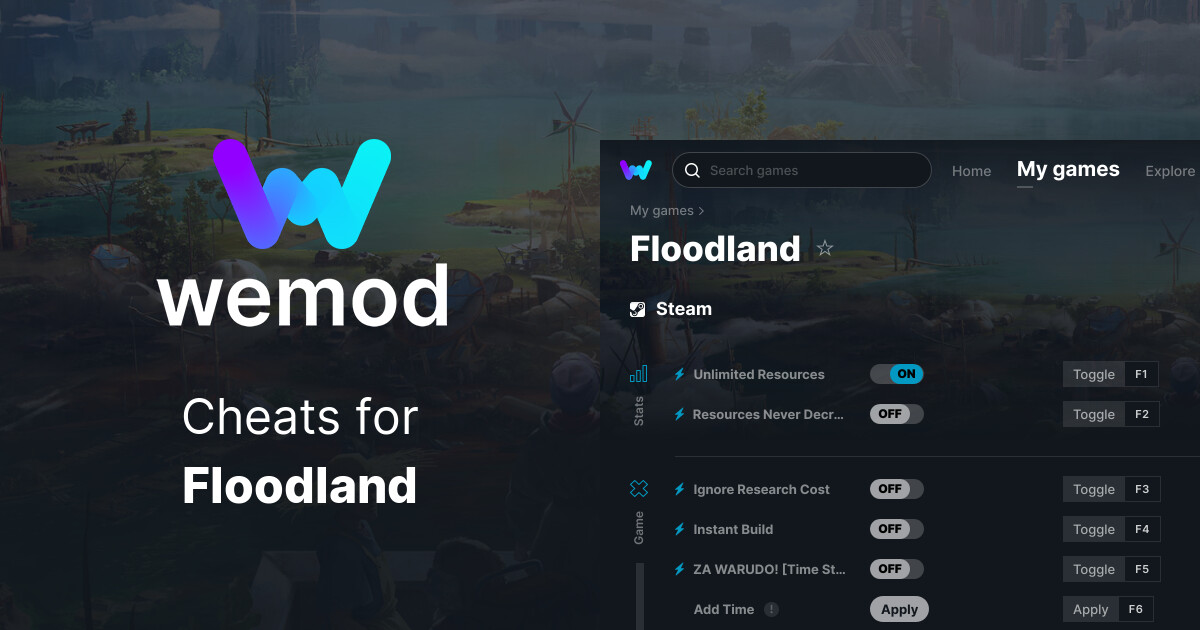 Floodland Cheats & Trainers for PC | WeMod