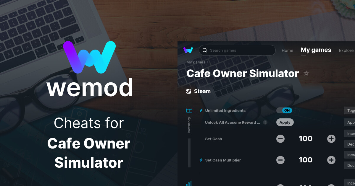 Cafe Owner Simulator Cheats & Trainers for PC | WeMod