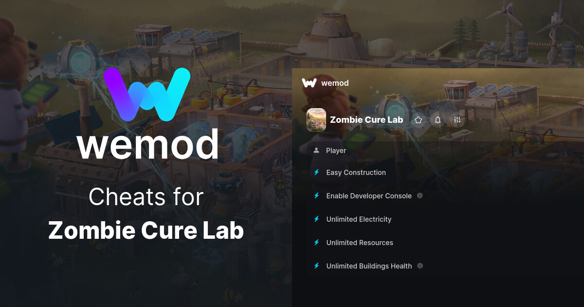 Zombie Cure Lab Cheats & Trainers for PC | WeMod