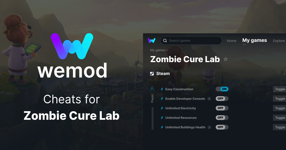 Zombie Cure Lab Cheats & Trainers for PC | WeMod