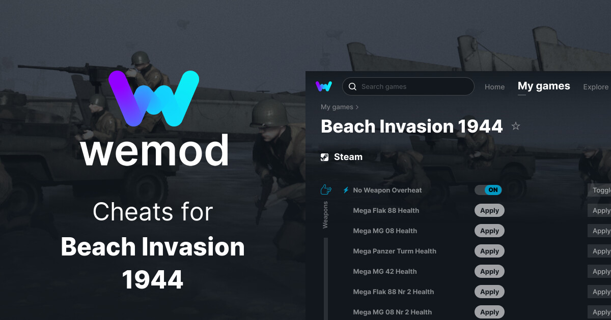 Beach Invasion 1944 Cheats & Trainers for PC | WeMod