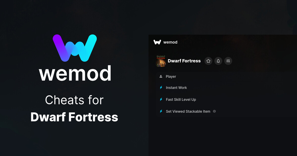 Dwarf Fortress Cheats & Trainers for PC | WeMod