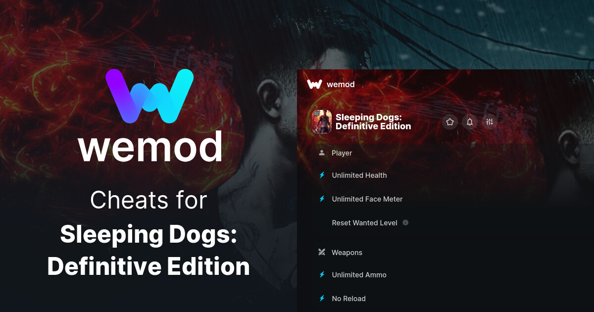 Sleeping Dogs: Definitive Edition Cheats, Trainers and Maps for PC | WeMod