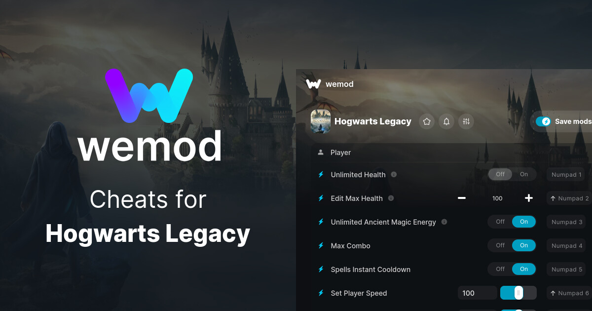 Hogwarts Legacy Cheats, Trainers and Maps for PC | WeMod