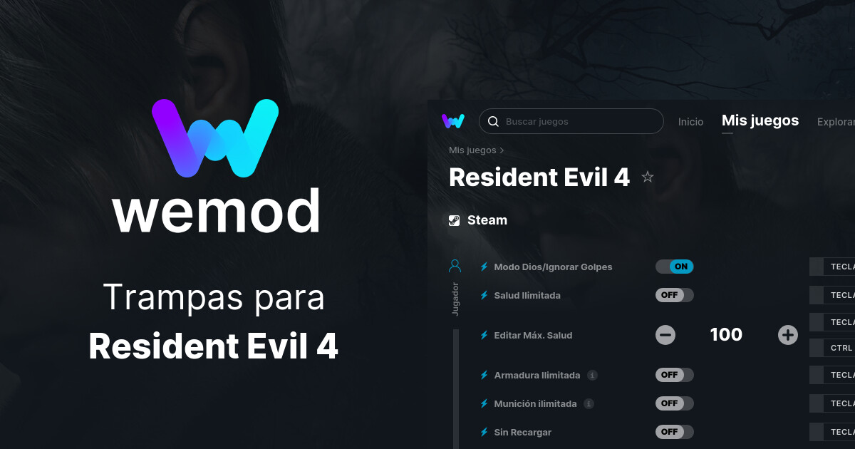 Trampas y Trainers de Resident Evil 4 para PC | WeMod