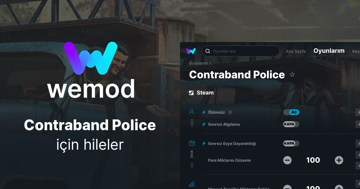 PC içinContraband Police Hileler ve Öğreticiler - WeMod