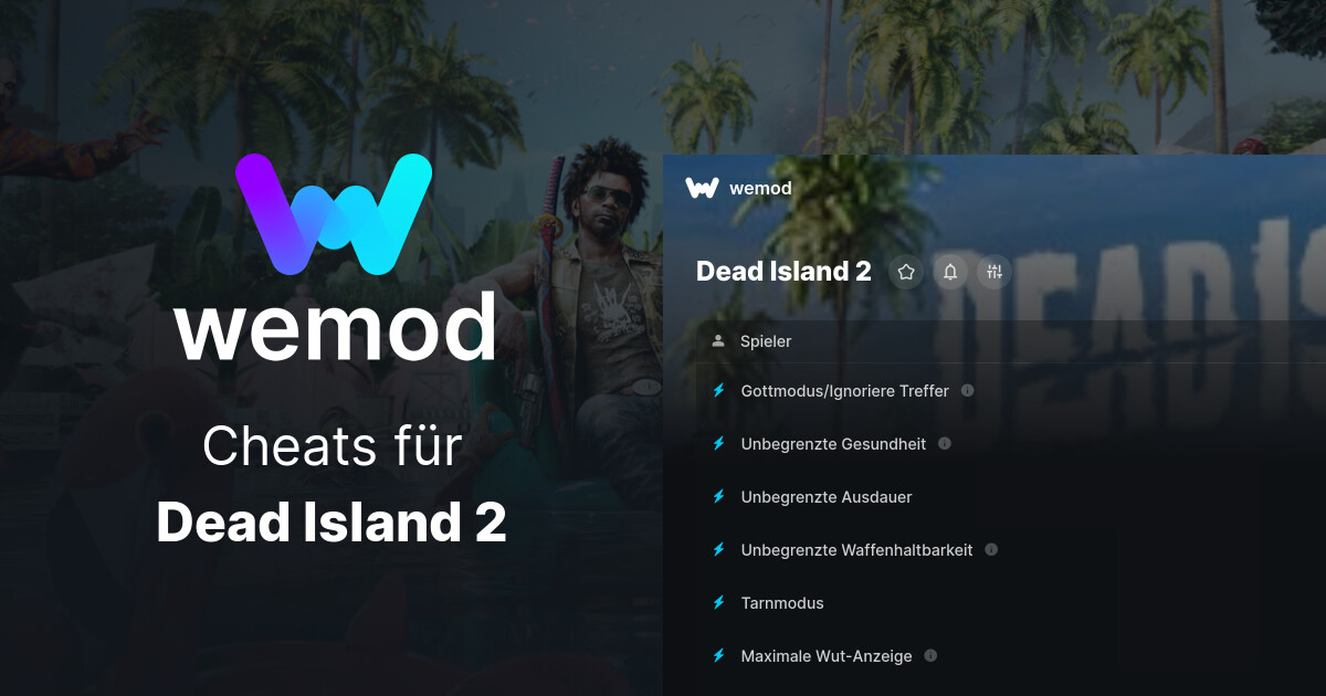 Dead Island 2 Cheats, Trainer und Karten für PC | WeMod