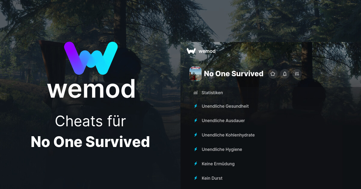 No One Survived Cheats und Trainer für PC - WeMod
