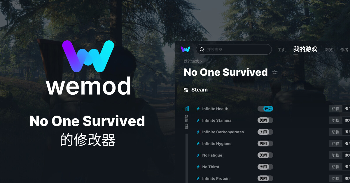 PC端No One Survived作弊和修改器 | WeMod