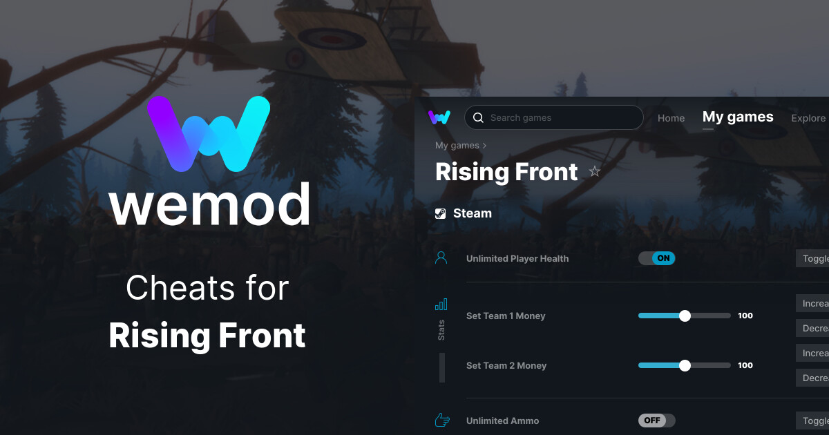 Rising Front Cheats and Trainers for PC - WeMod