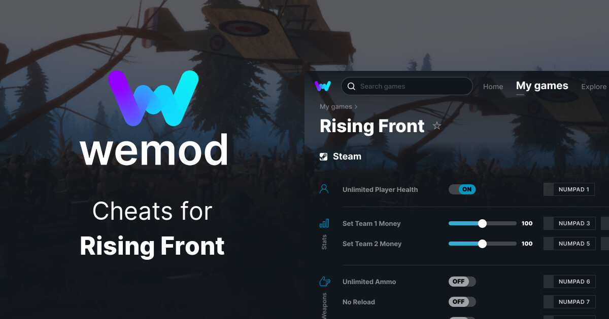 Rising Front Cheats & Trainers for PC | WeMod