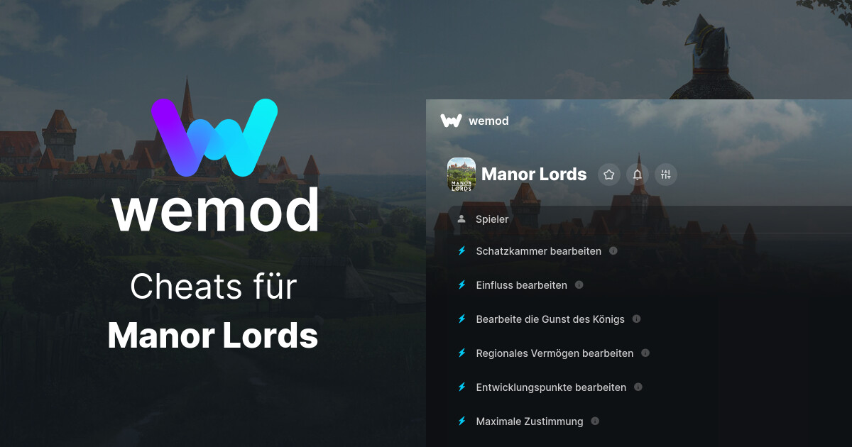 Manor Lords Cheats und Trainer für PC - WeMod