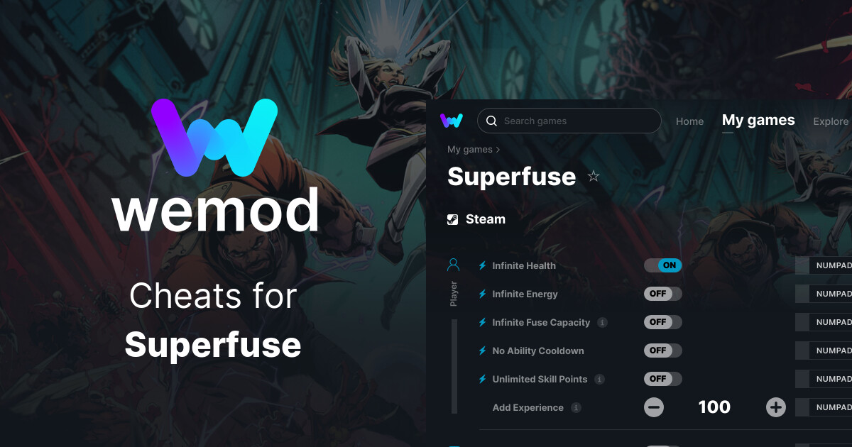 Superfuse Cheats & Trainers for PC | WeMod