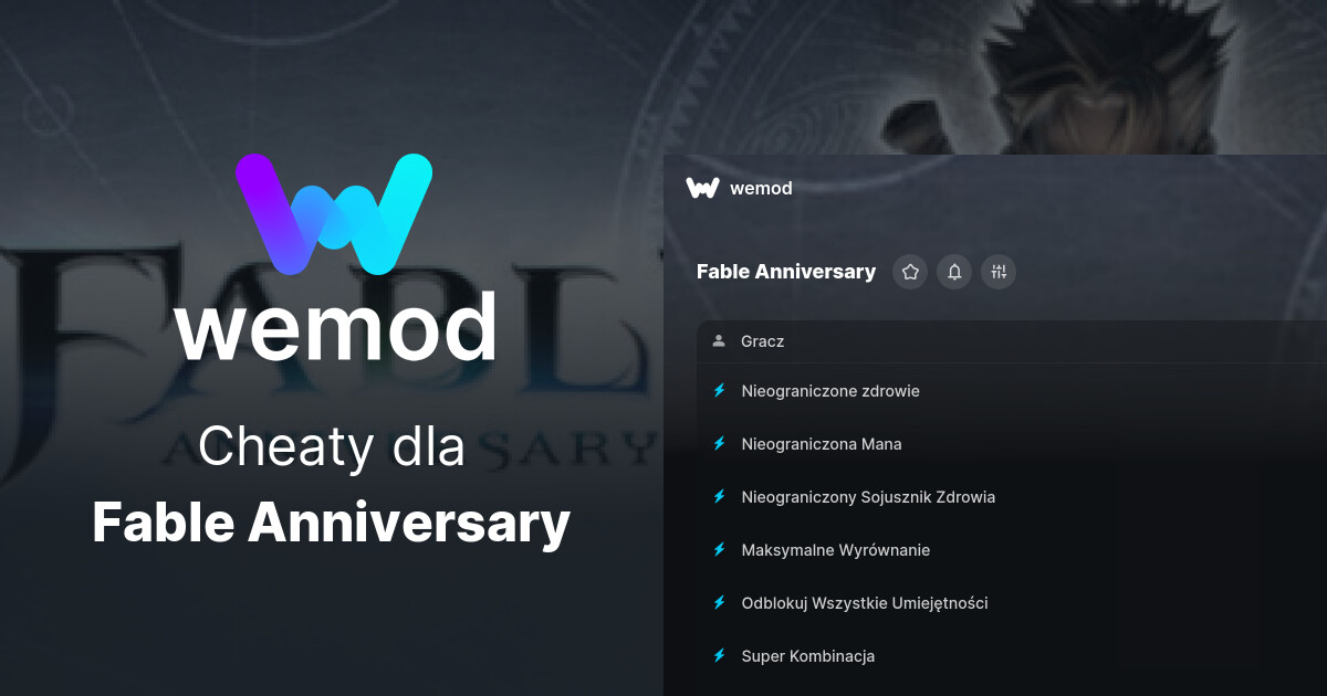 Fable Anniversary – cheaty i trainery na PC – WeMod