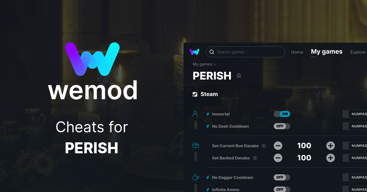 PERISH Cheats and Trainers for PC - WeMod