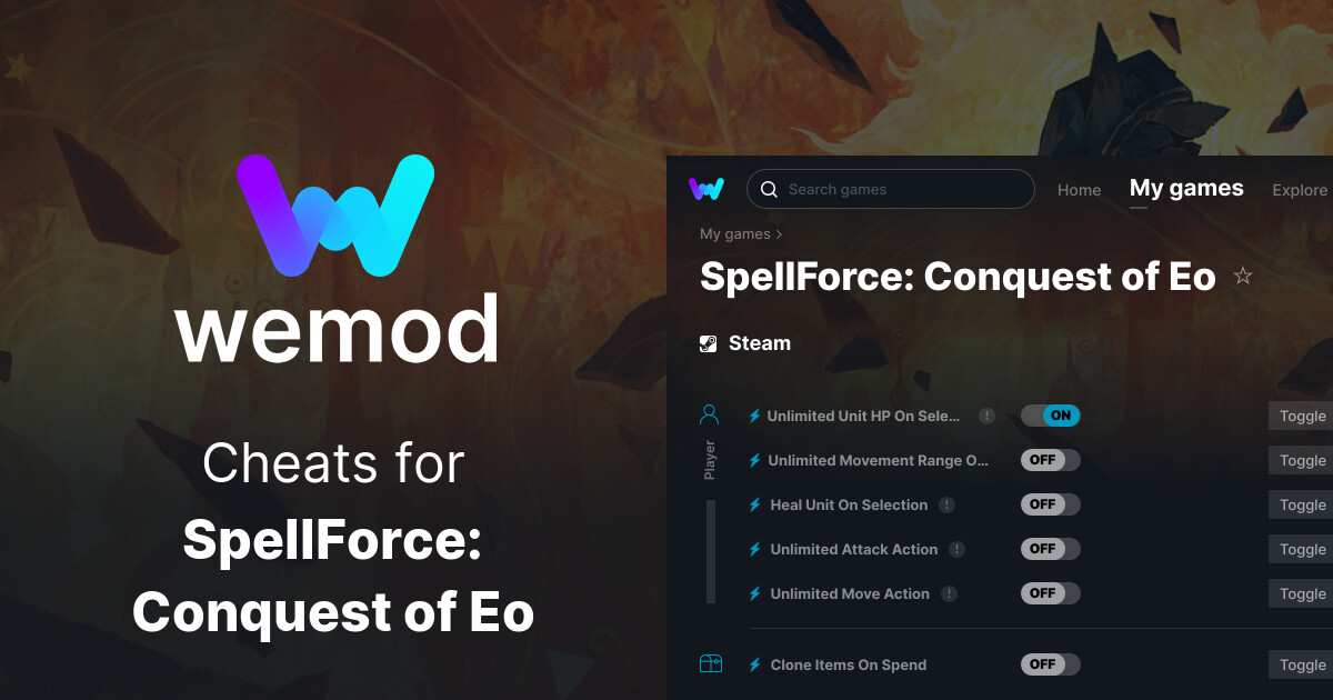 SpellForce: Conquest of Eo Cheats & Trainers for PC | WeMod