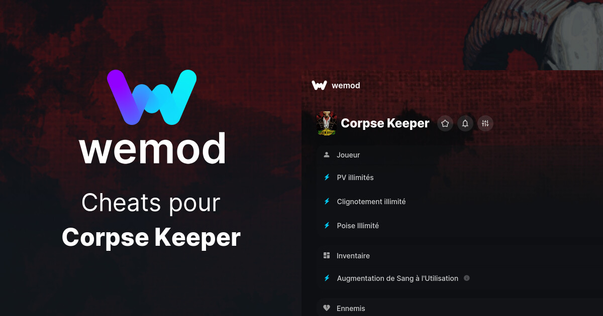Cheats et trainers pour Corpse Keeper sur PC | WeMod