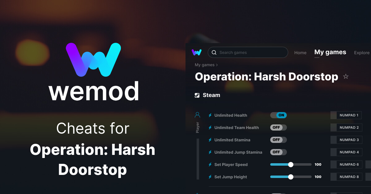 Operation: Harsh Doorstop Cheats & Trainers for PC | WeMod