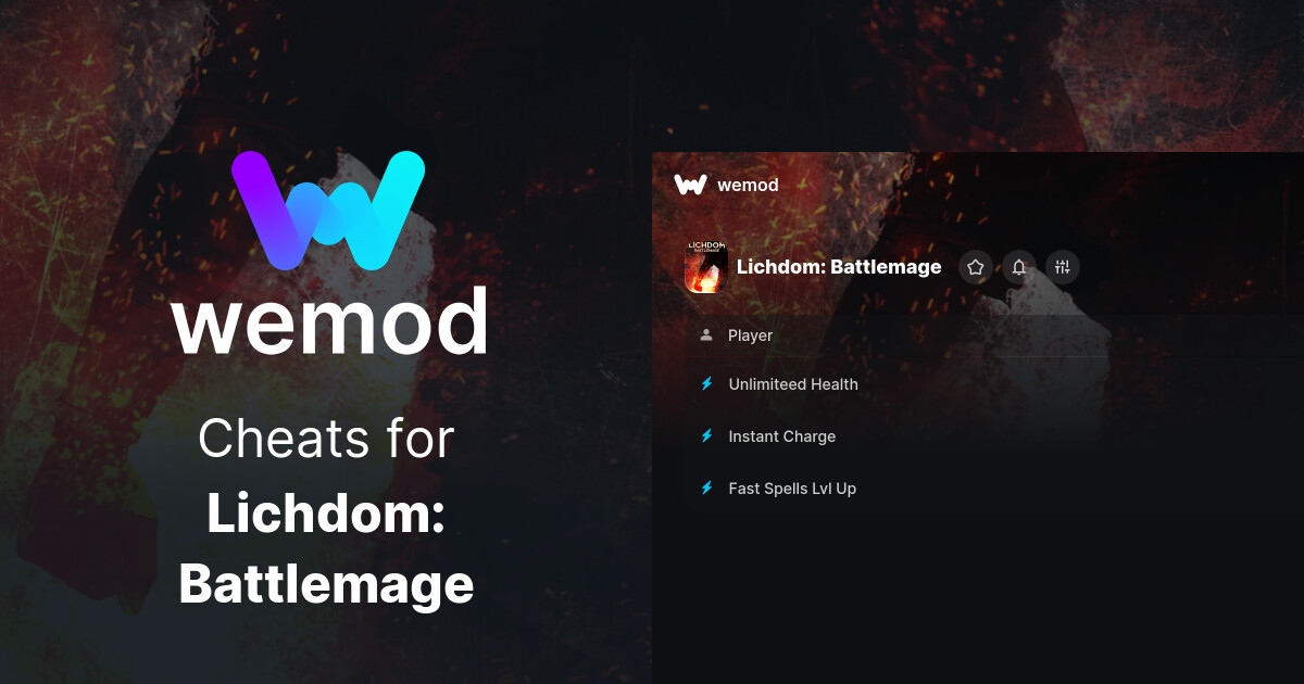 Lichdom: Battlemage Cheats & Trainers for PC | WeMod
