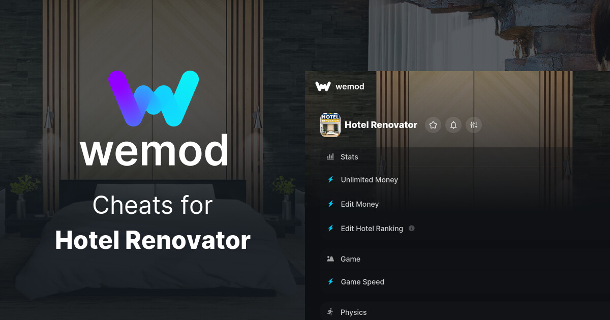 Hotel Renovator Cheats & Trainers for PC | WeMod