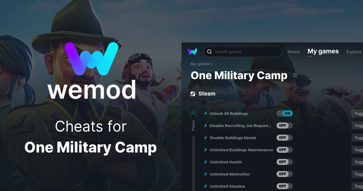 One Military Camp Cheats & Trainers for PC | WeMod