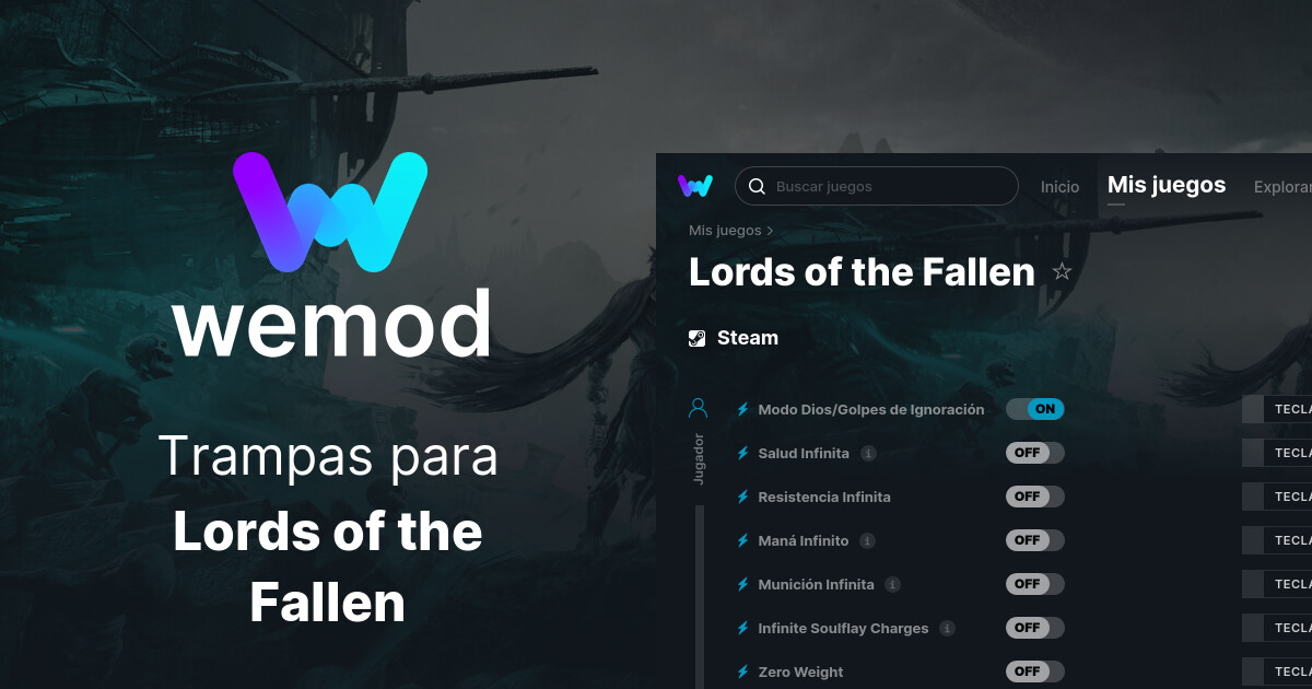 Trampas y Trainers de Lords of the Fallen para PC | WeMod
