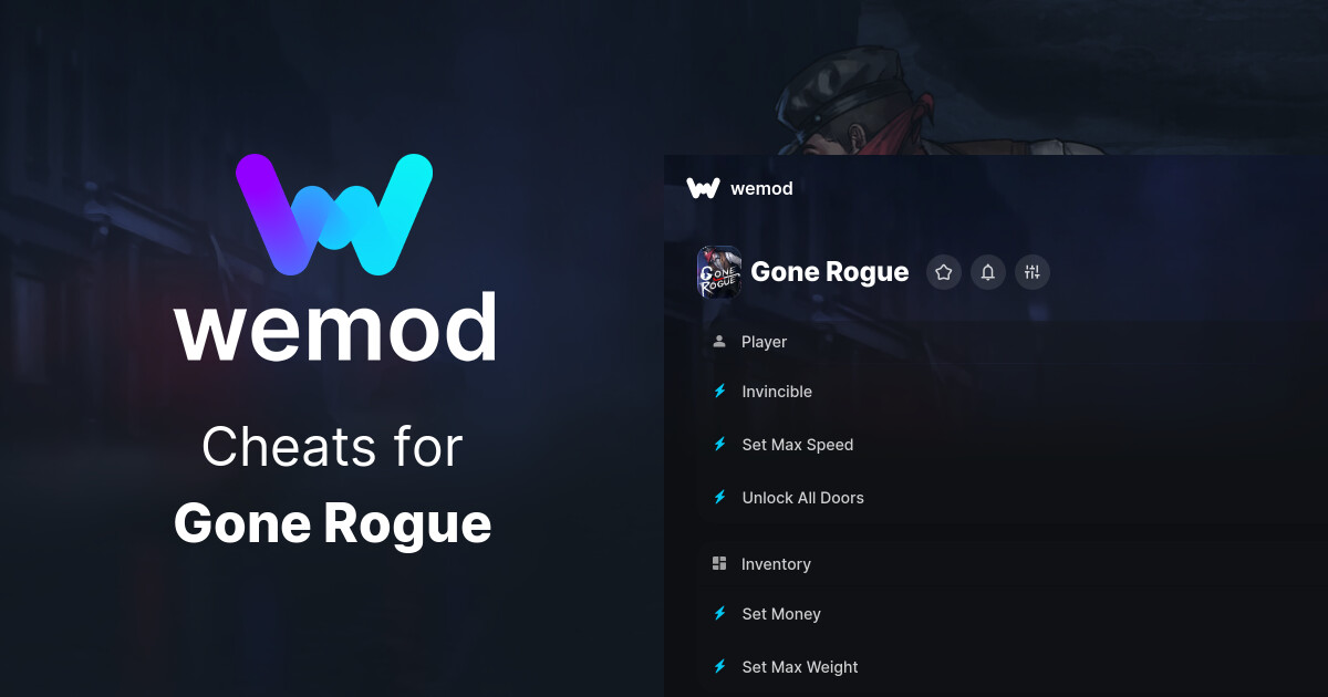 Gone Rogue Cheats & Trainers for PC | WeMod