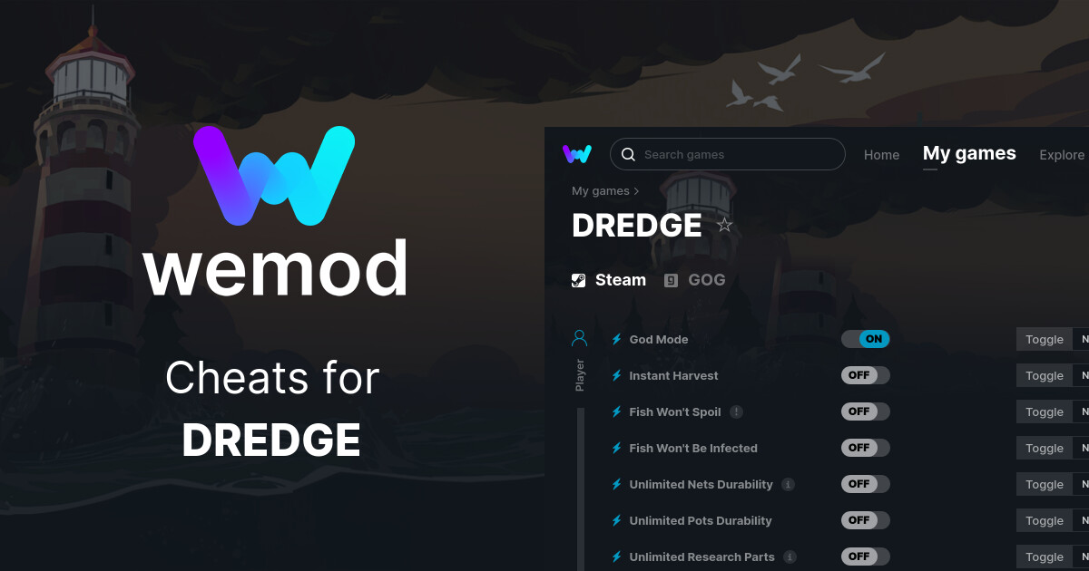 DREDGE Cheats, Trainers and Maps for PC | WeMod