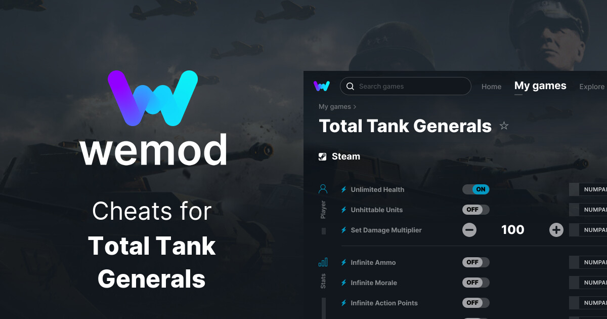 Total Tank Generals Cheats & Trainers for PC | WeMod