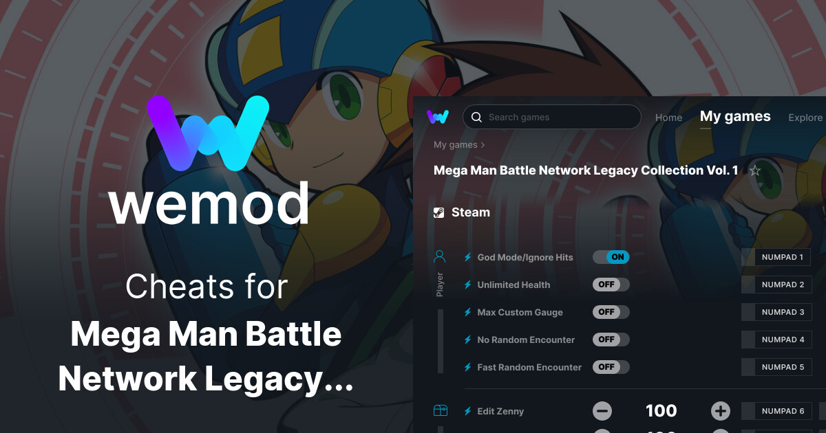 Mega Man Battle Network Legacy Collection Vol. 1 Cheats and Trainers for PC - WeMod