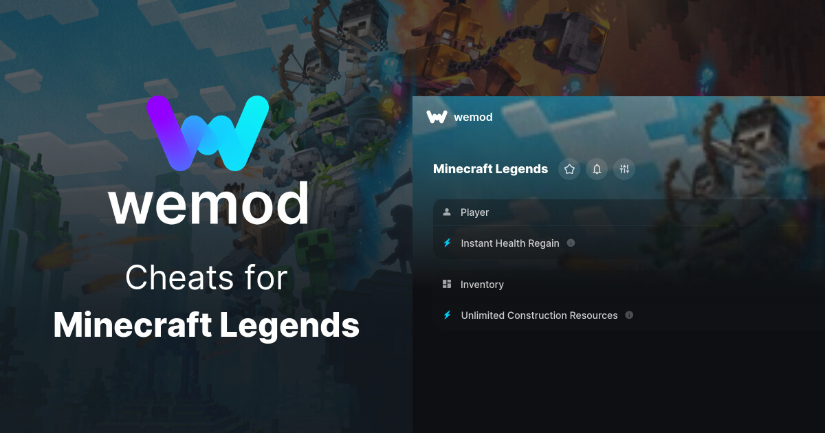 Minecraft Legends Cheats & Trainers for PC | WeMod