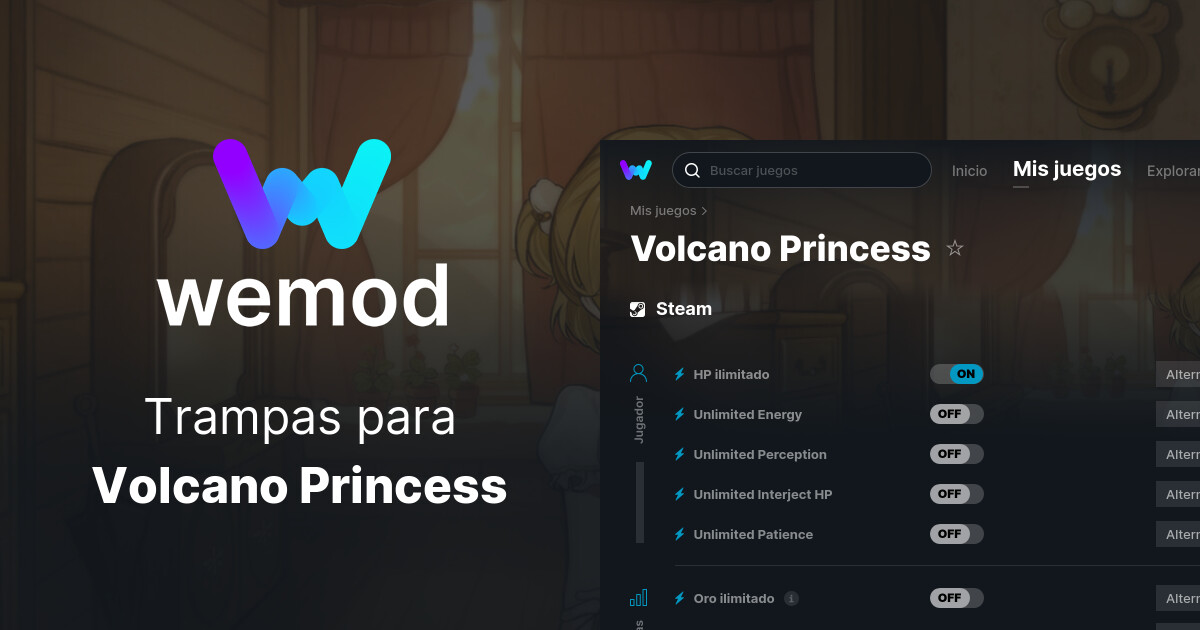 Trampas y Trainers de Volcano Princess para PC | WeMod