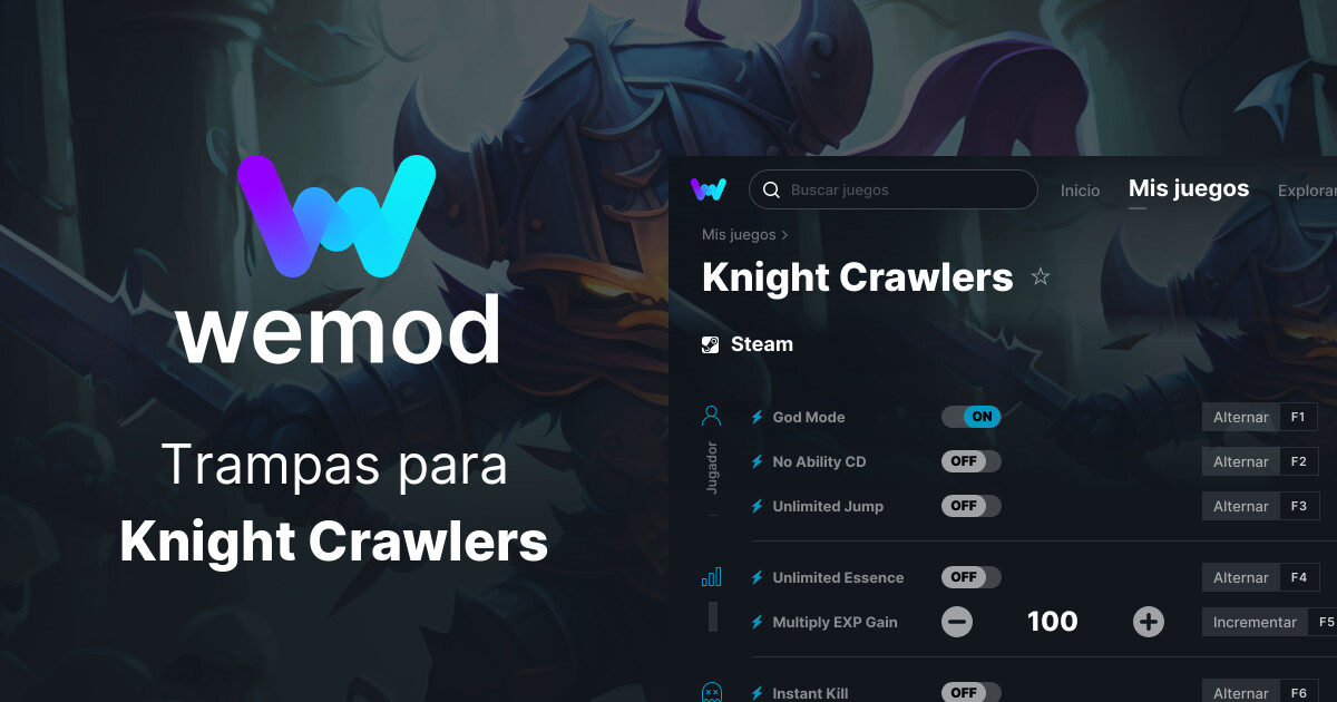 Trampas y Trainers de Knight Crawlers para PC | WeMod