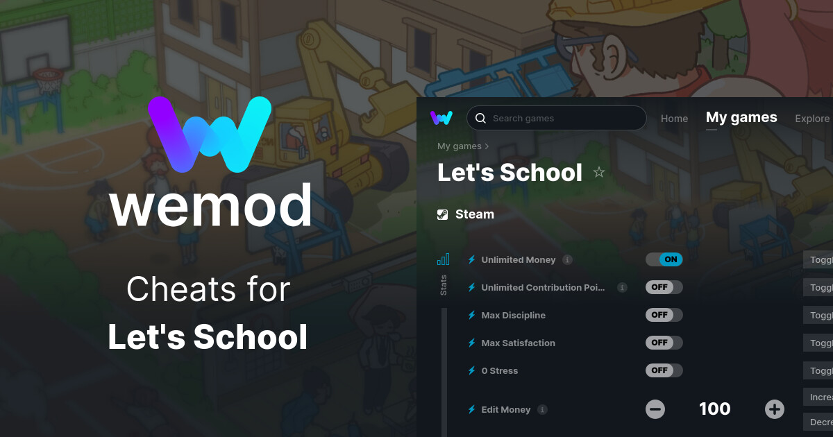 Let's School Cheats & Trainers for PC | WeMod