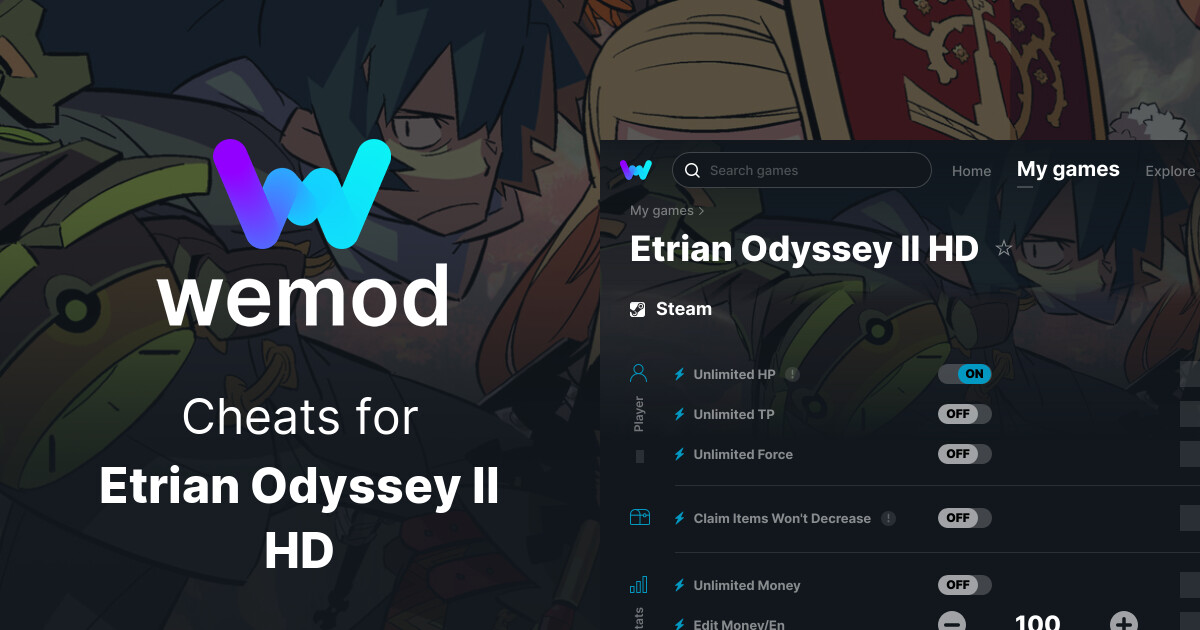 Etrian Odyssey II HD Cheats & Trainers for PC | WeMod