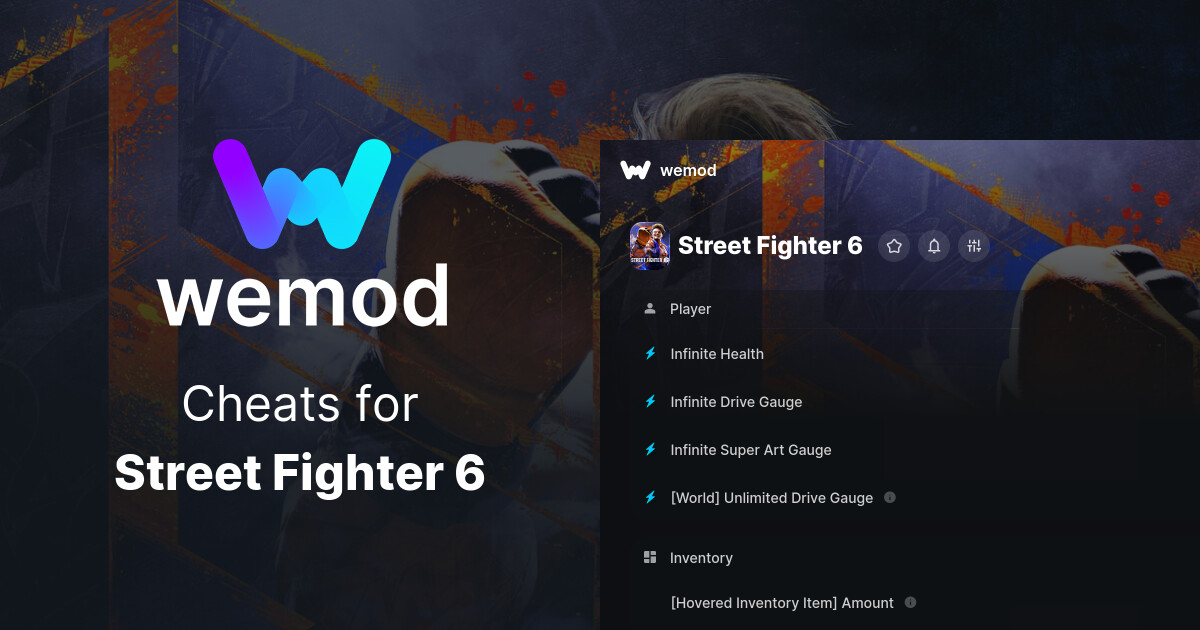 Street Fighter 6 Cheats & Trainers for PC | WeMod